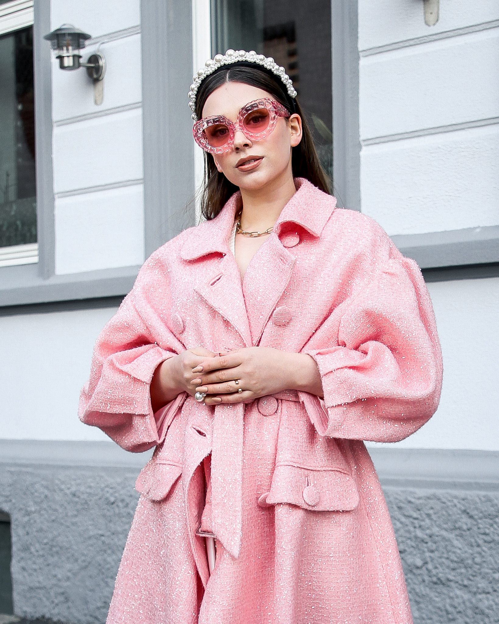 Shiny, Sparkly, Pink Princess Coat - Sandra Skaar